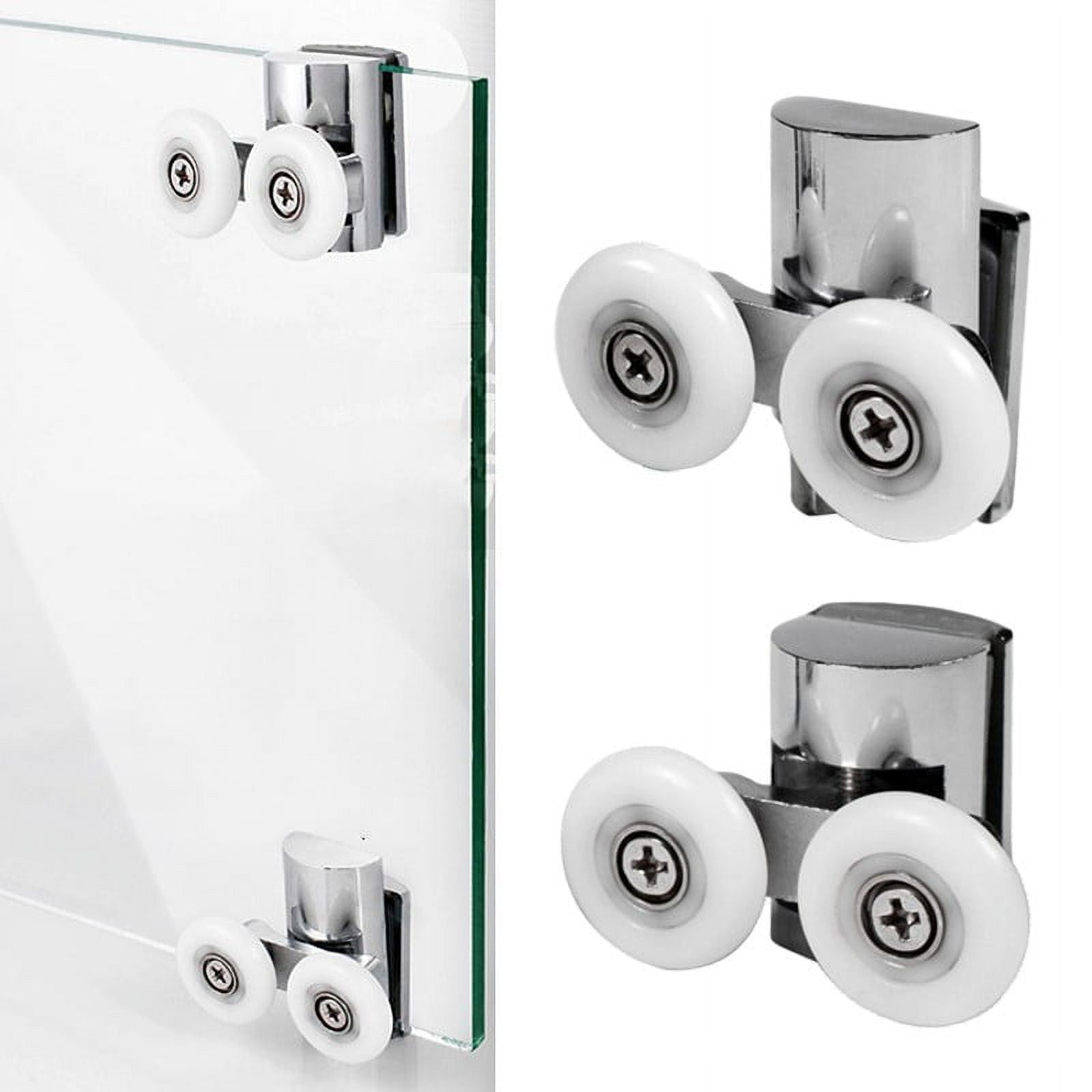 AFQH Shower Door Roller Top Bottom Pulleys Dual Wheels Bathroom Sliding ...