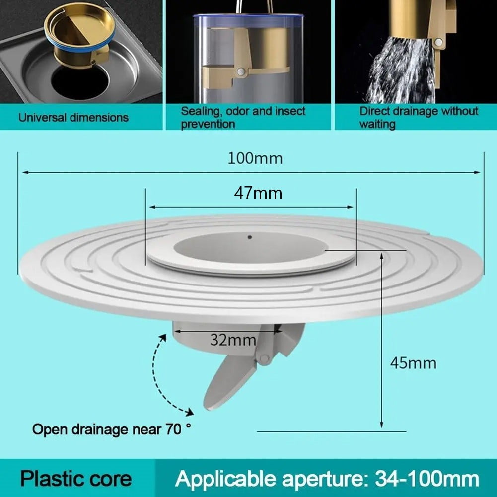 AFQH Shower Drain Floor Drain Backflow Preventer Magnetic Levitation ...