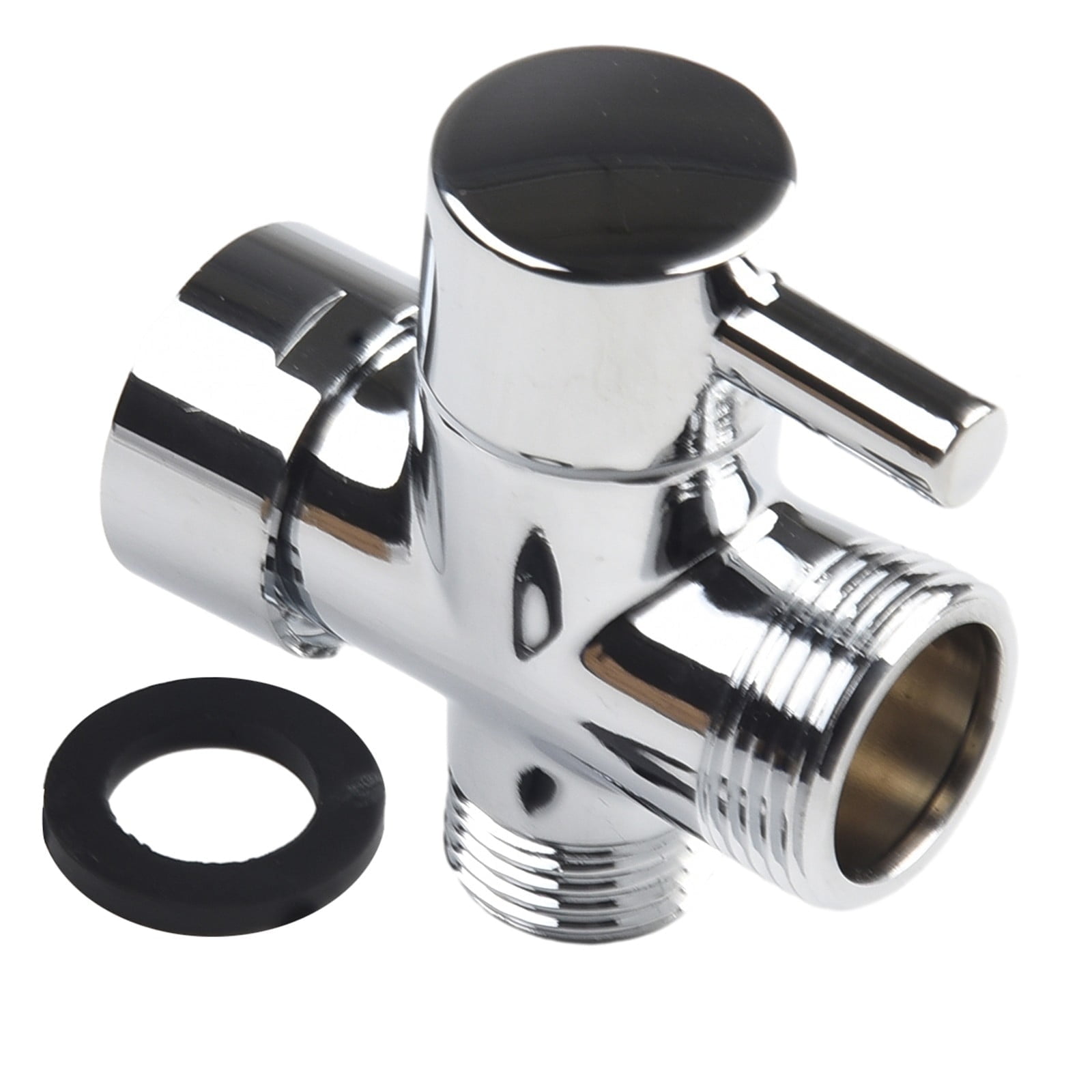 AFQH Solid Brass 3-Way Shower Arm Diverter Valve, Universal T-Adapter ...