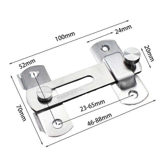 AFQH Stainless Steel Door Hasps & Latch,Door Bolt - Sturdy,Easy to ...