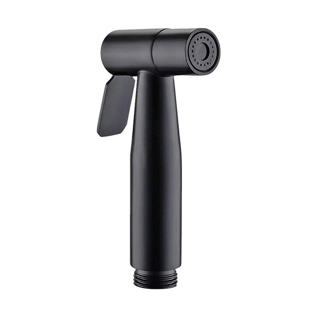 AFQH Stainless Steel Handheld Black Toilet Wash Bidet Faucet Sprayer ...