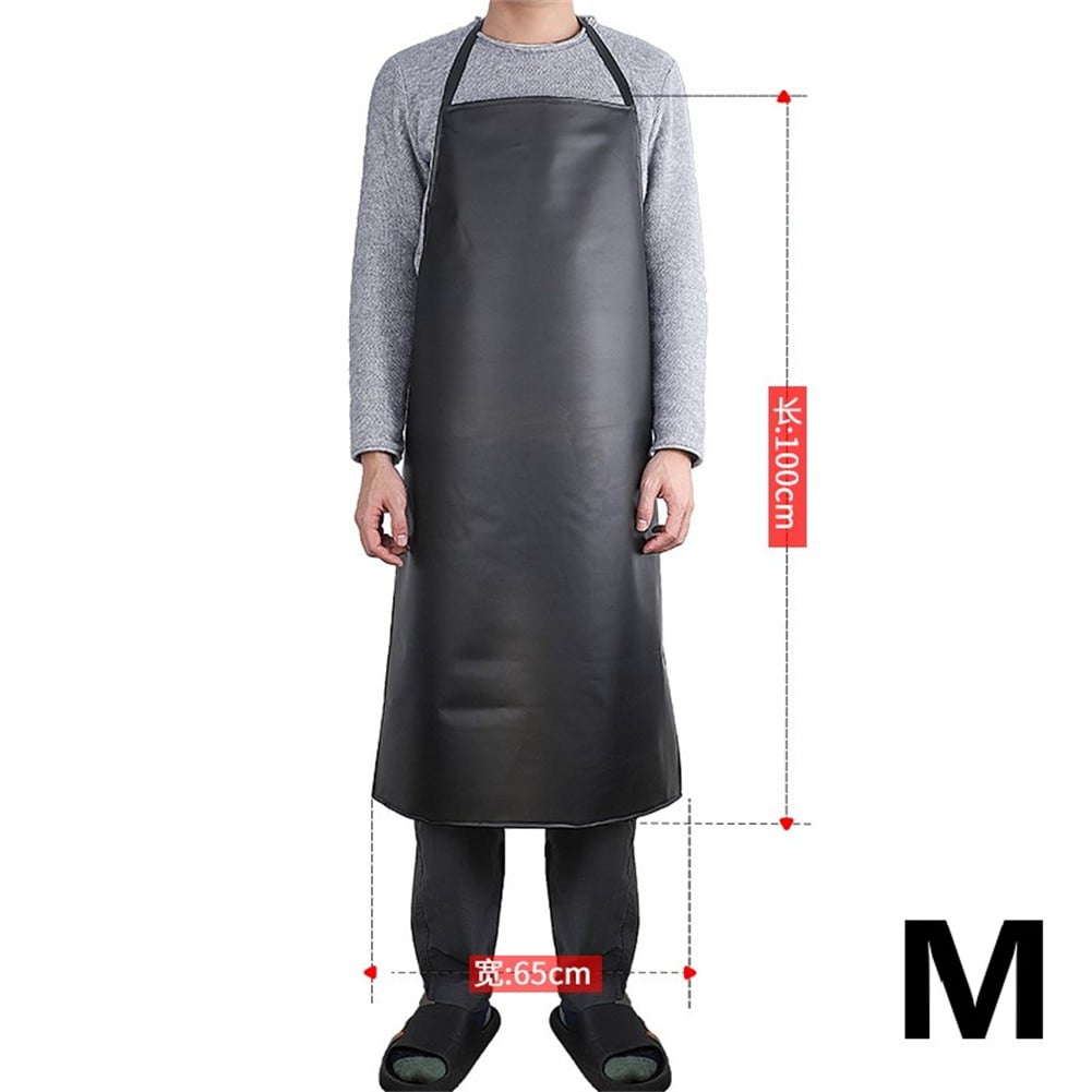 AFQH Waterproof Rubber Apron, Waterproof Oilproof Apron Adjustable ...