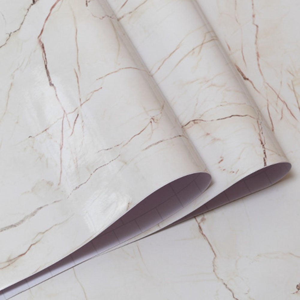 AFQH Waterproof marble wallpaper for stylish kitchen renovation (40cm ...