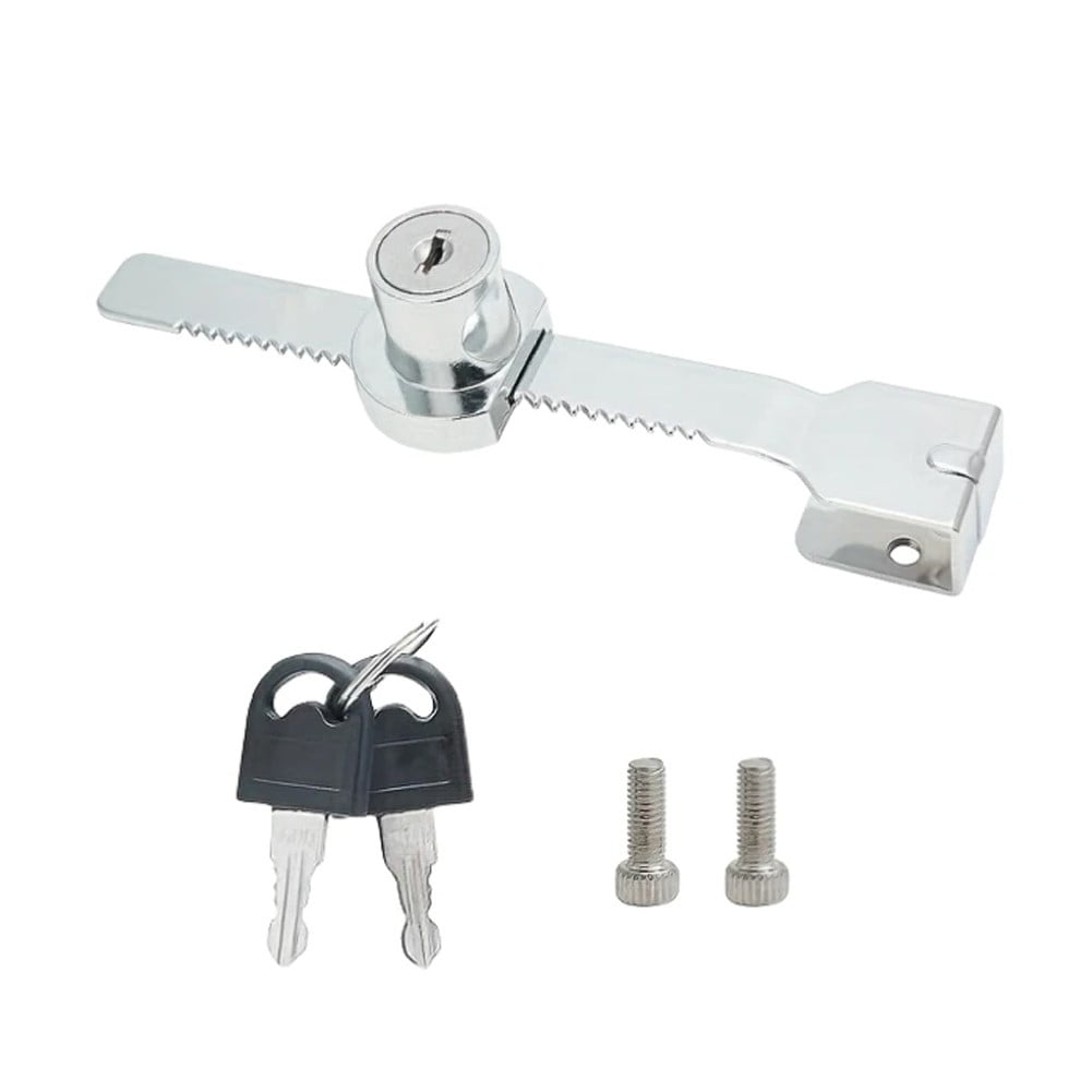 AFQH Zinc Alloy Glass Sliding Door Lock With Key Sliding Showcase Glass ...