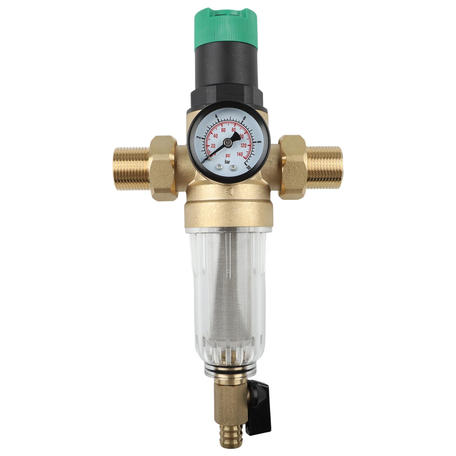 AFQH for Durable 1X3/4 Inch Pressure Regulator & Rewind Filter for Clean Water Supply - Walmart.com