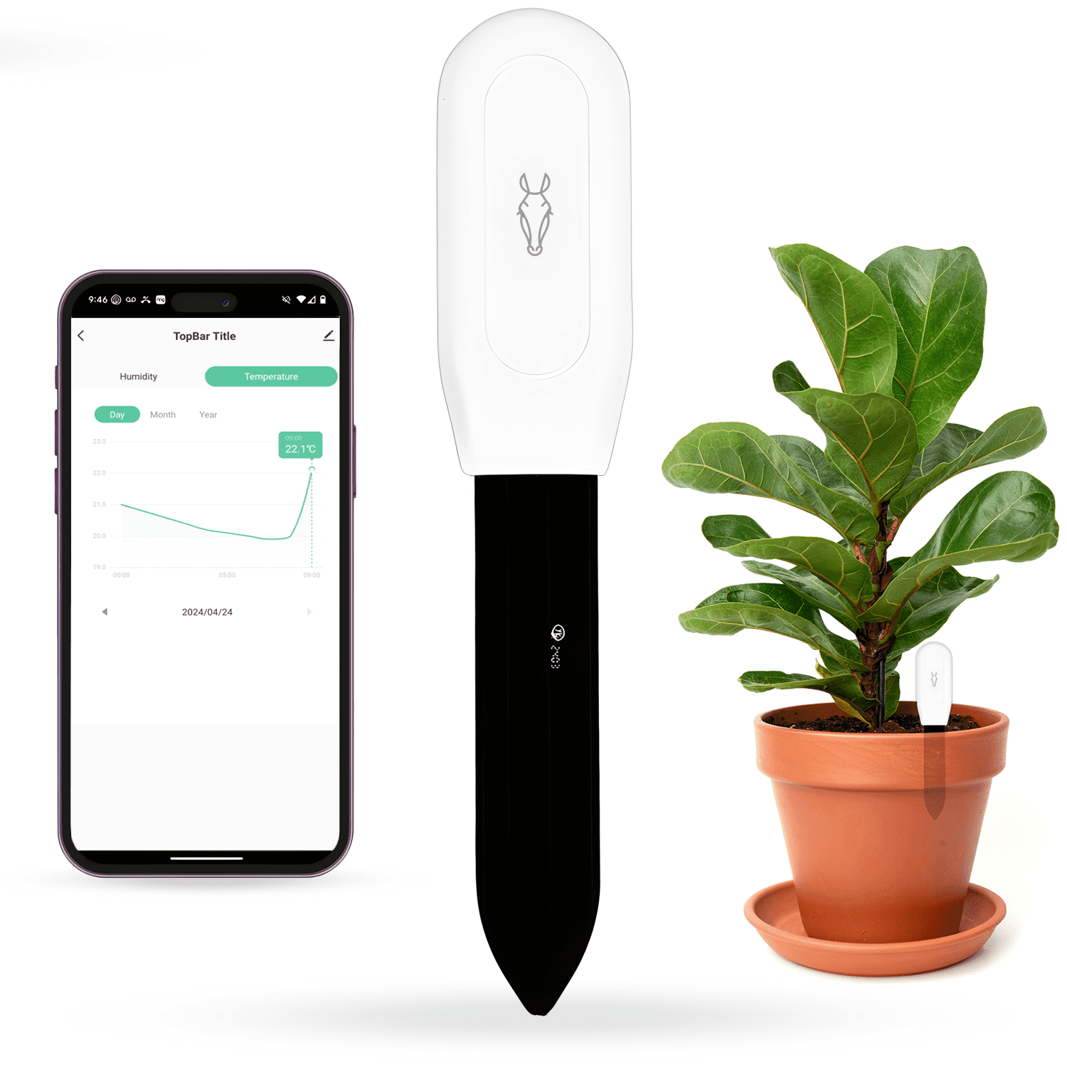 AFRA Smart Soil Moisture Sensor — Track Soil Humidity and Temperature ...
