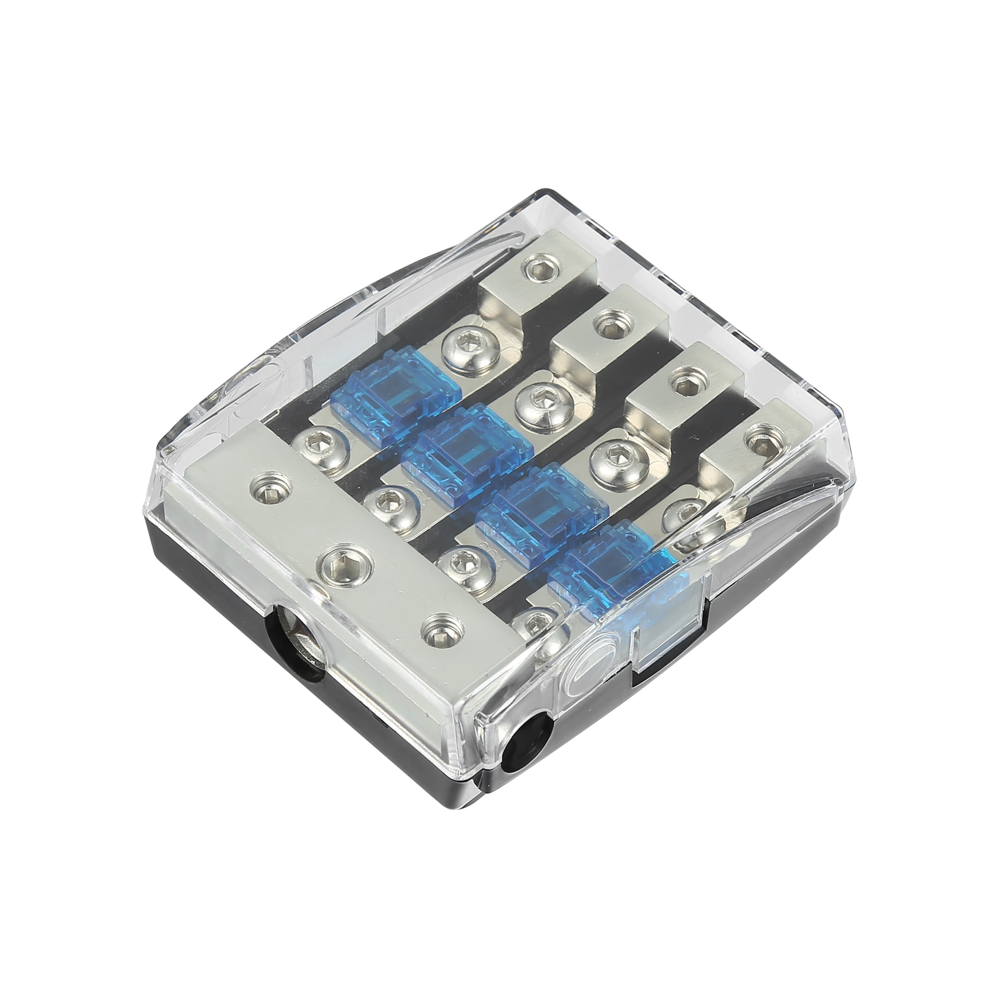 AFS Fuse Holder Distribution Block 4 Way with 60 Amp Mini ANL Fuses for Car Audio Fuse Holder ...