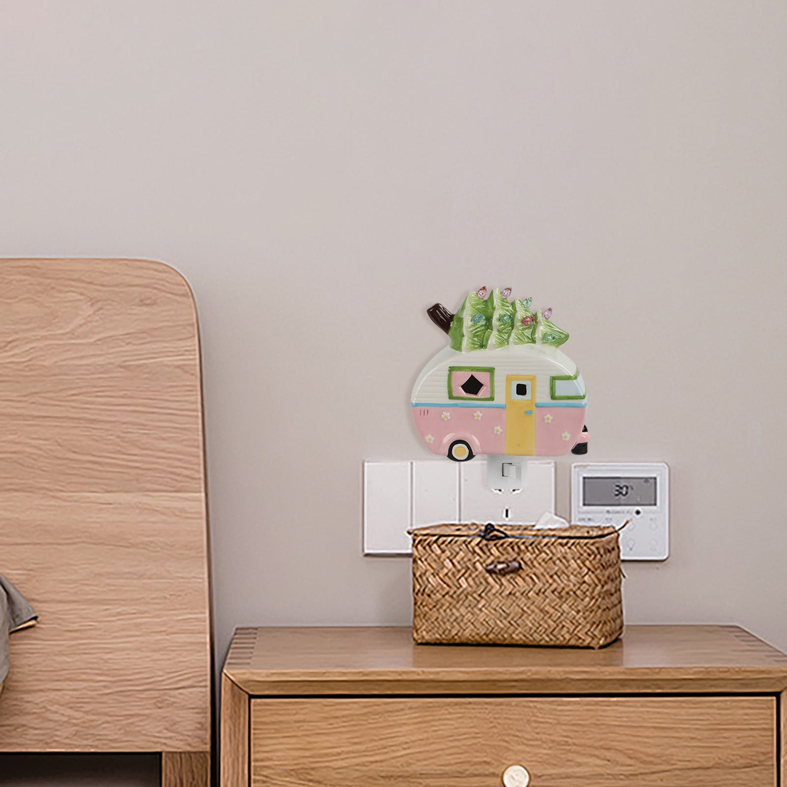 AFUADF 2025 Bunny Bonfire Flashing Night Light Easter Socket Night ...