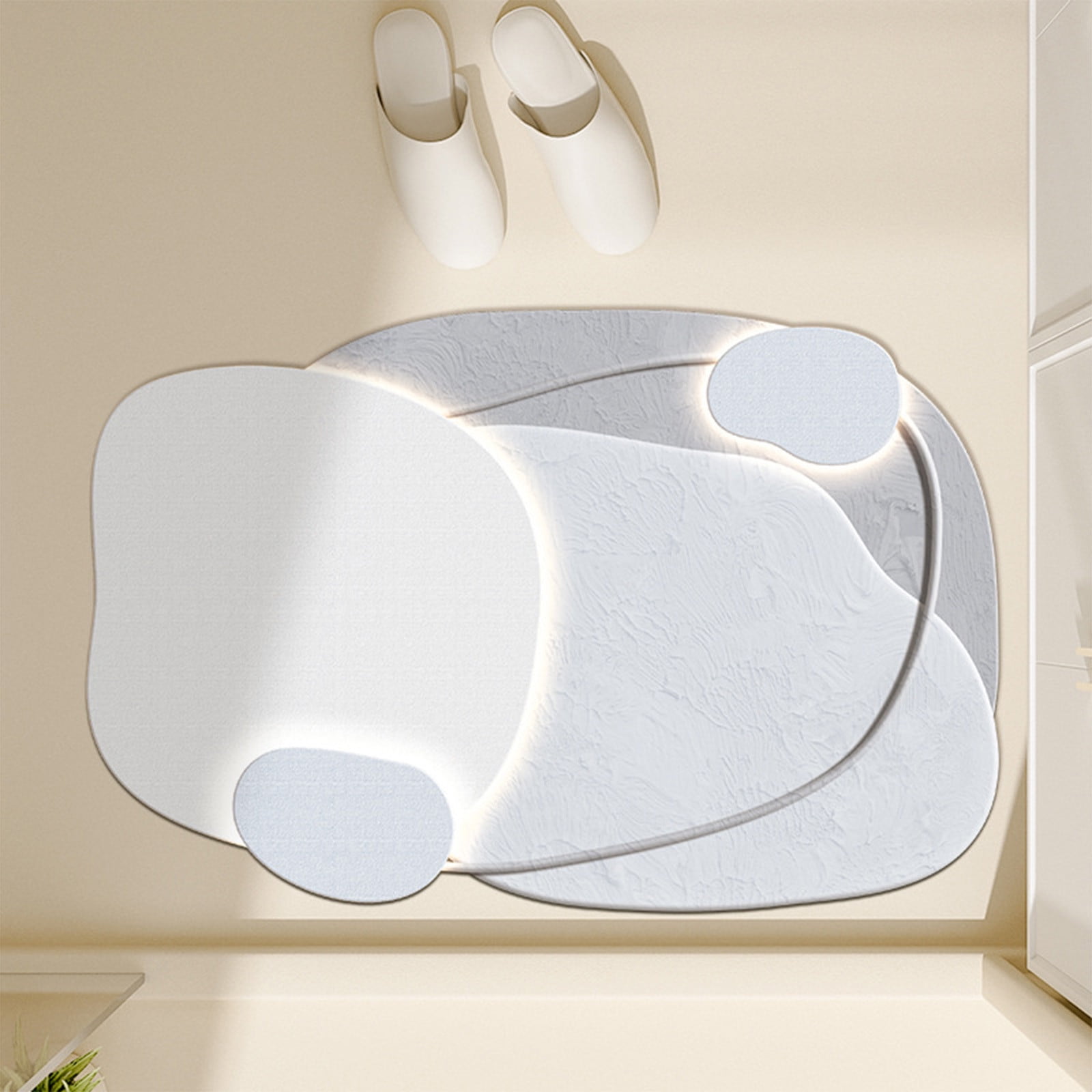 AFUADF Bathroom Water Absorbent Floor Mats Bathroom Doorway Non Slip ...