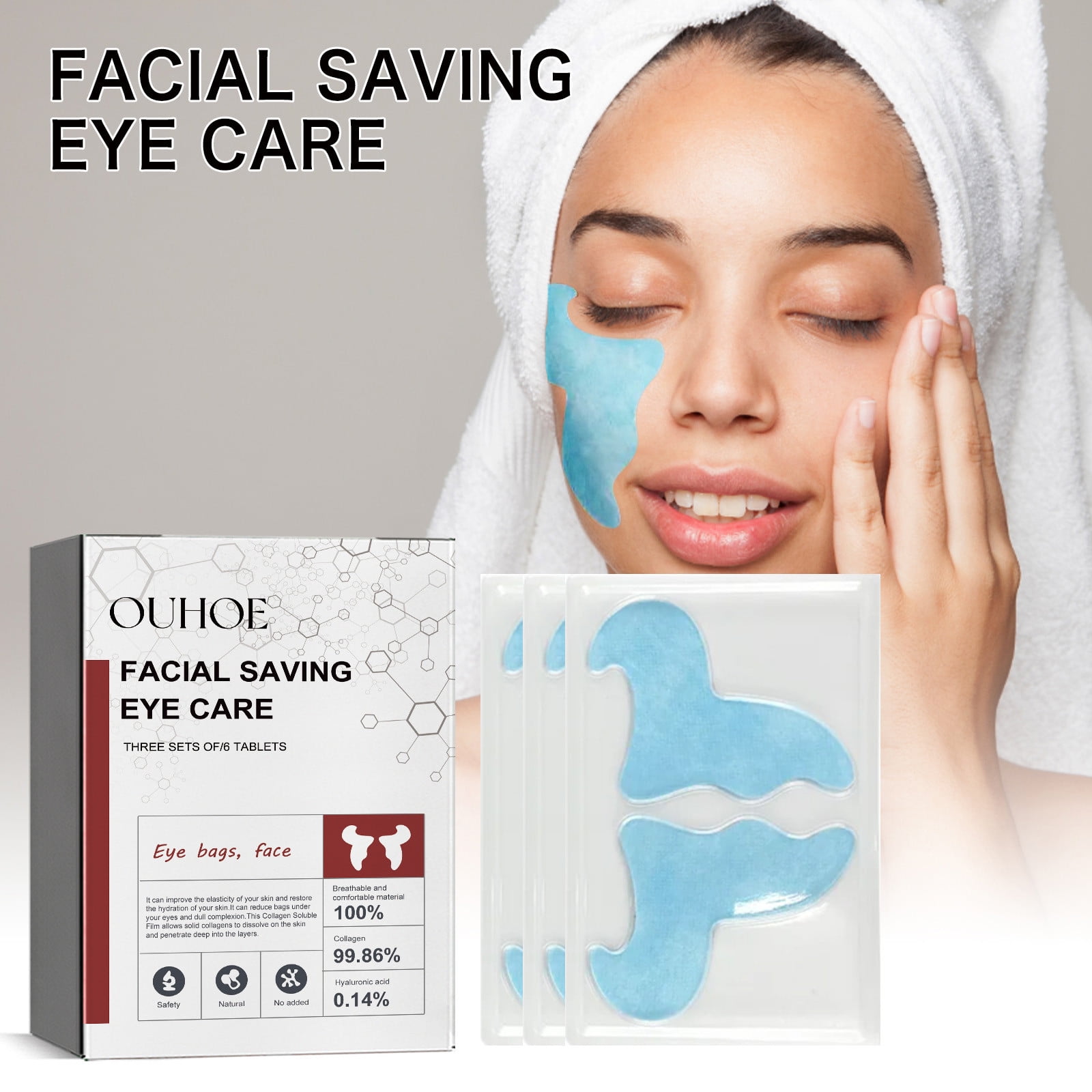 AFUADF Hydrolyzed Eye Patch.Melting Film,Soluble Supplement Film ...