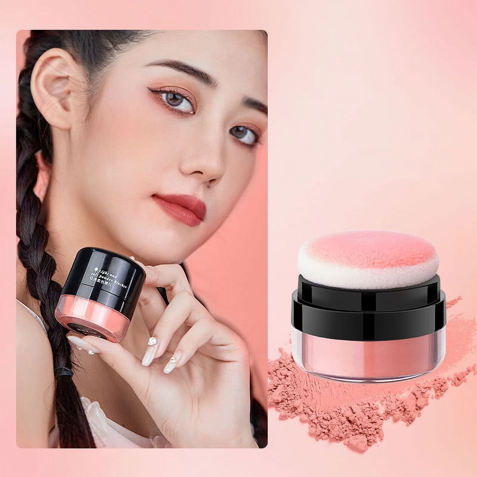 AFUADF Light And Soft Blush Mushrooms Head Lazy Blush Highlighter ...
