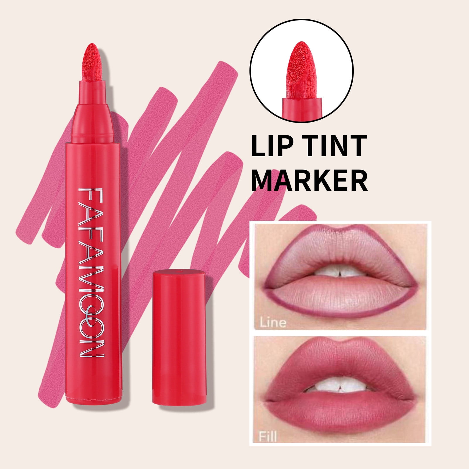 AFUADF Lip Dye, Matte, Color Fast Lipliner, Permanent Makeup, Lipstick ...