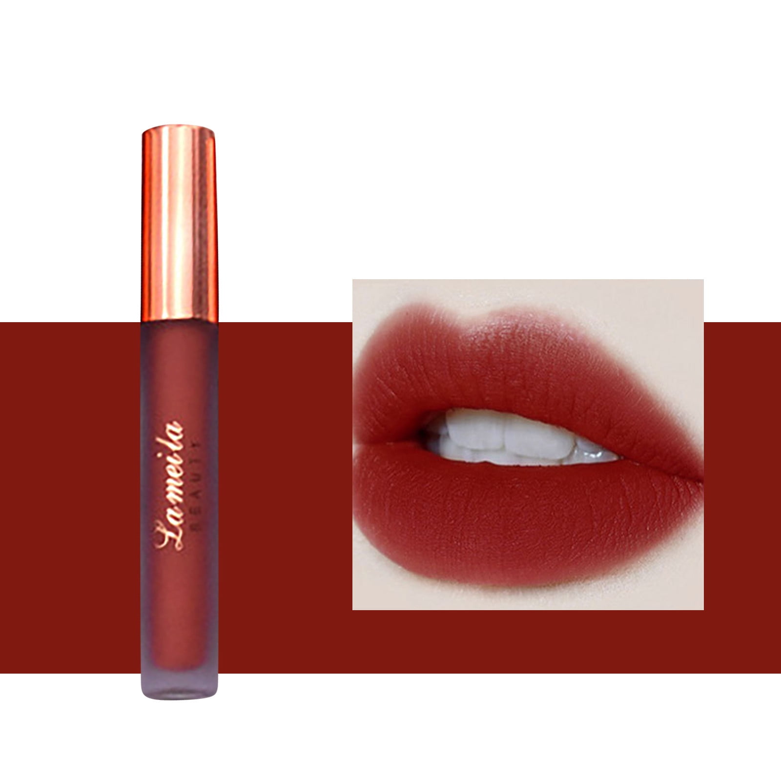 AFUADF Matte Lip Glaze Women Are Not Easy To Fade Matte Velvet Lipstick ...