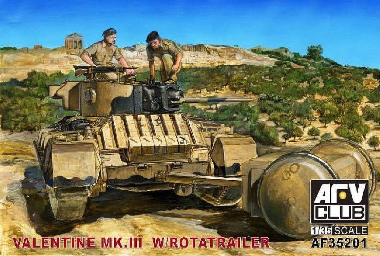 AFV Club British Mk.III Valentine Mk.II w/Rotatrailer New - Walmart.com