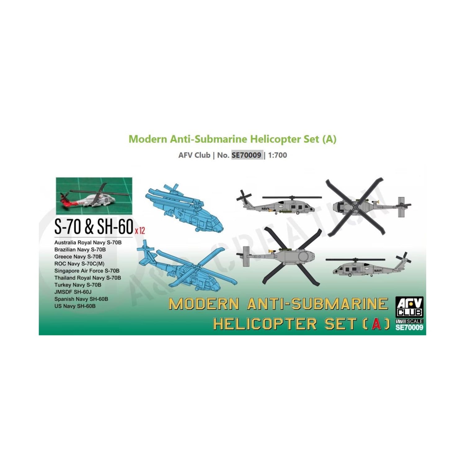 AFV Club Modern Anti-Submarine Helicopter Set A New - Walmart.com