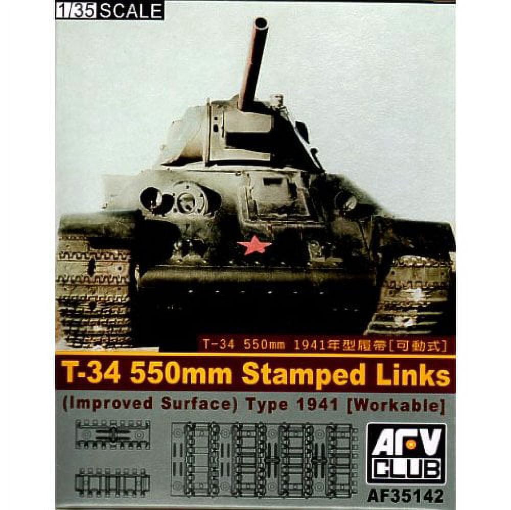AFV Club T-34 550mm Workable Stamped Track Links New - Walmart.com