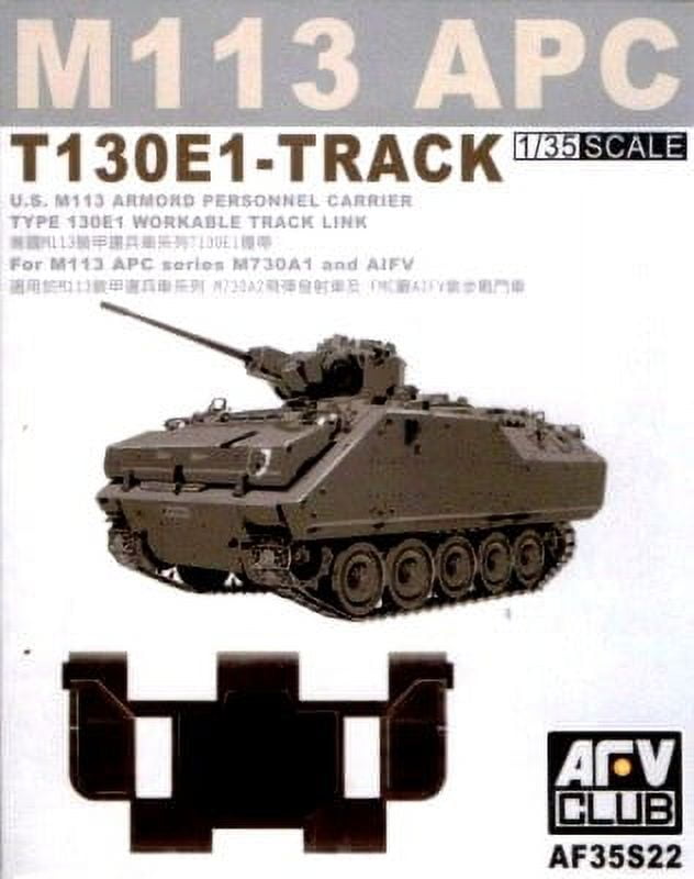 AFV Club U.S. M113 APC T130E1 Workable Track Links New - Walmart.com