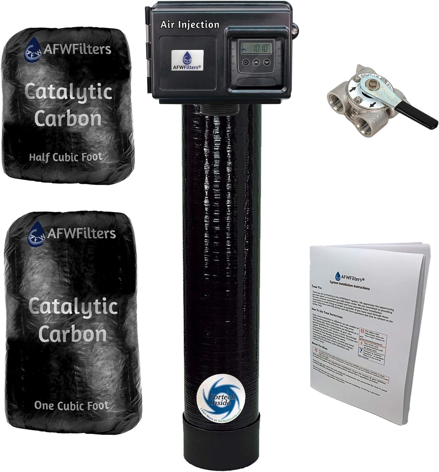 AFW Filters Air Injection Gold 15 with Fleck 2510SXT Vortech Tank and 3 ...