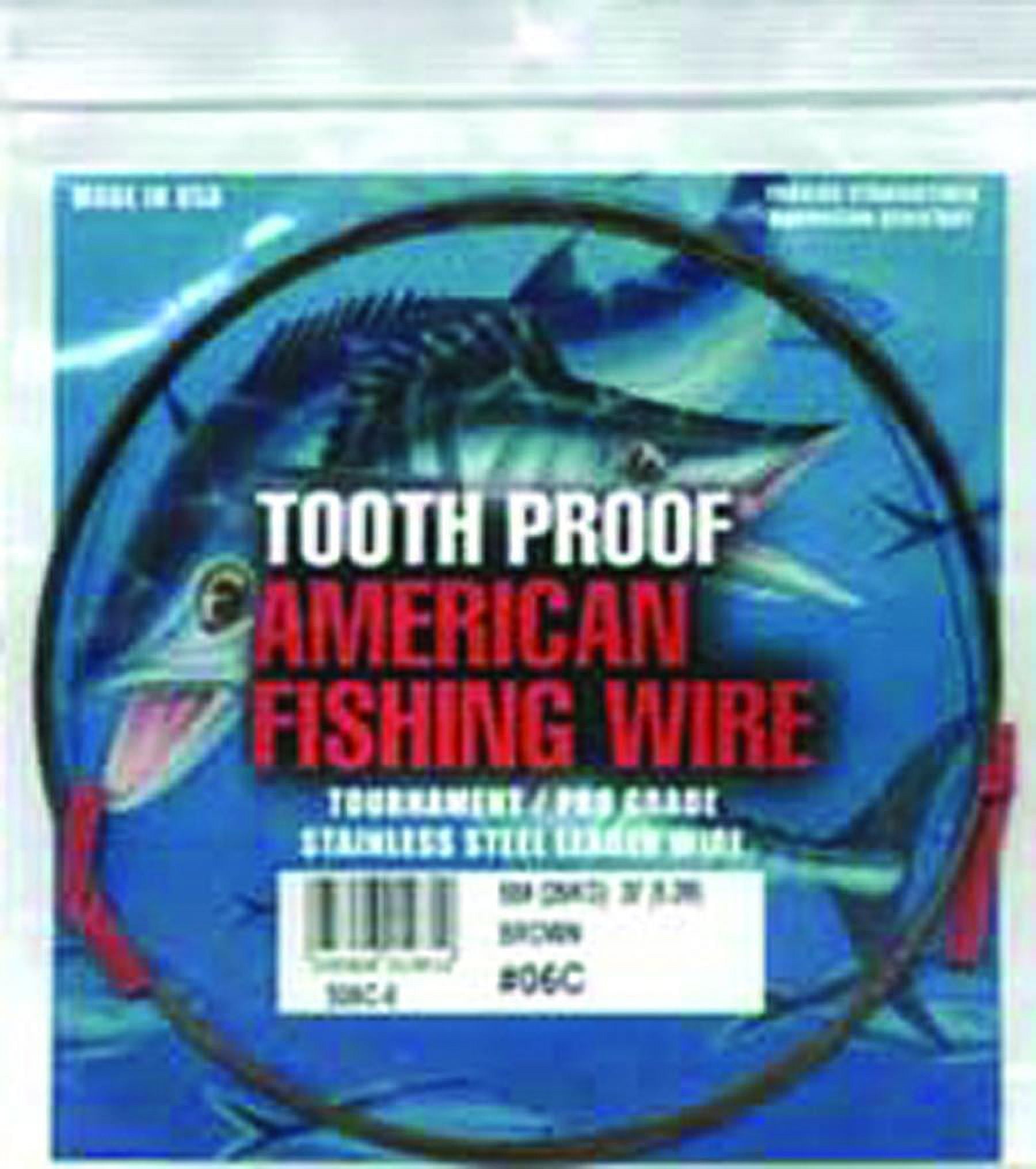 AFW S02C-0 #2 ToothProof Stainless Steel Single Strand Leader Wire 27 ...