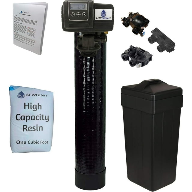 AFWFilters 1 Cubic Foot 32k Whole Home Water Softener with High ...
