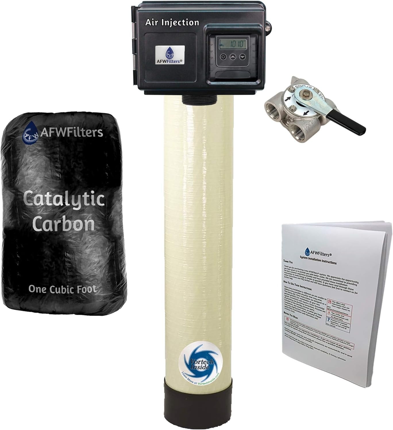 AFWFilters Air Injection Gold 10 with Fleck 2510SXT Vortech Tank and 3/ ...