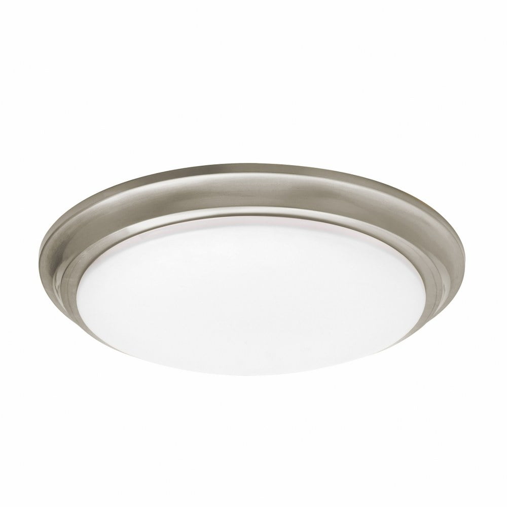 AFX Baron 12'' LED Flush Mount Satin Nickel - 12" - Walmart.com