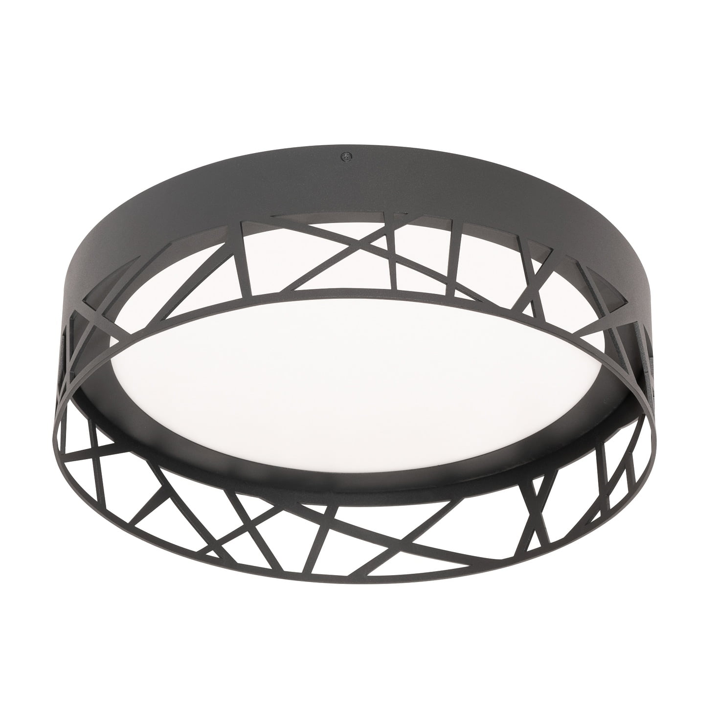 AFX Boon 12-inch LED Flush Mount Black 120V - Walmart.com