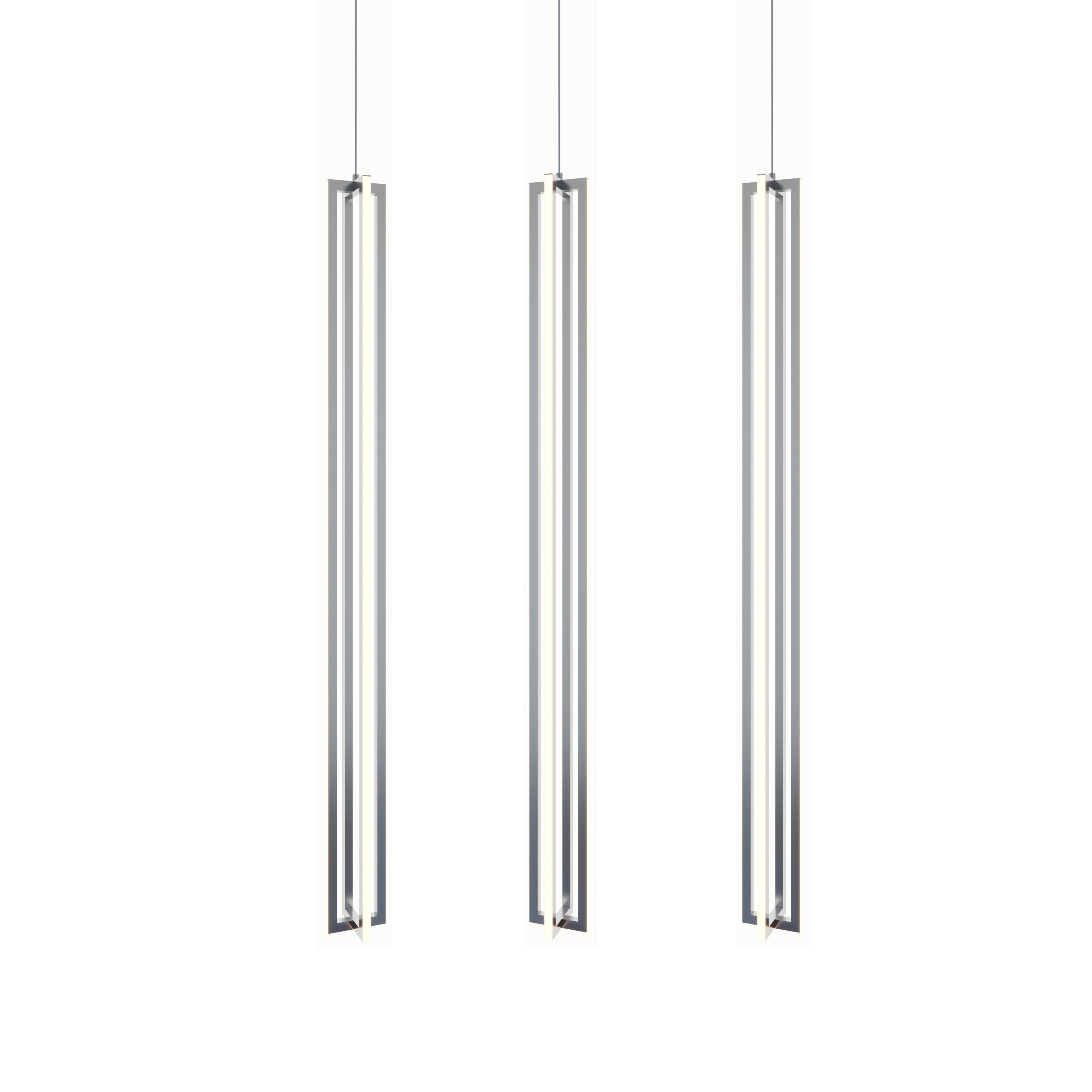 AFX Cass 3 Light Large Linear Pendant Satin Nickel Satin Nickel ...
