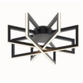 AFX - Cass - 38W 1 LED Flush Mount In Modern Style-17 Inches Wide-Black ...
