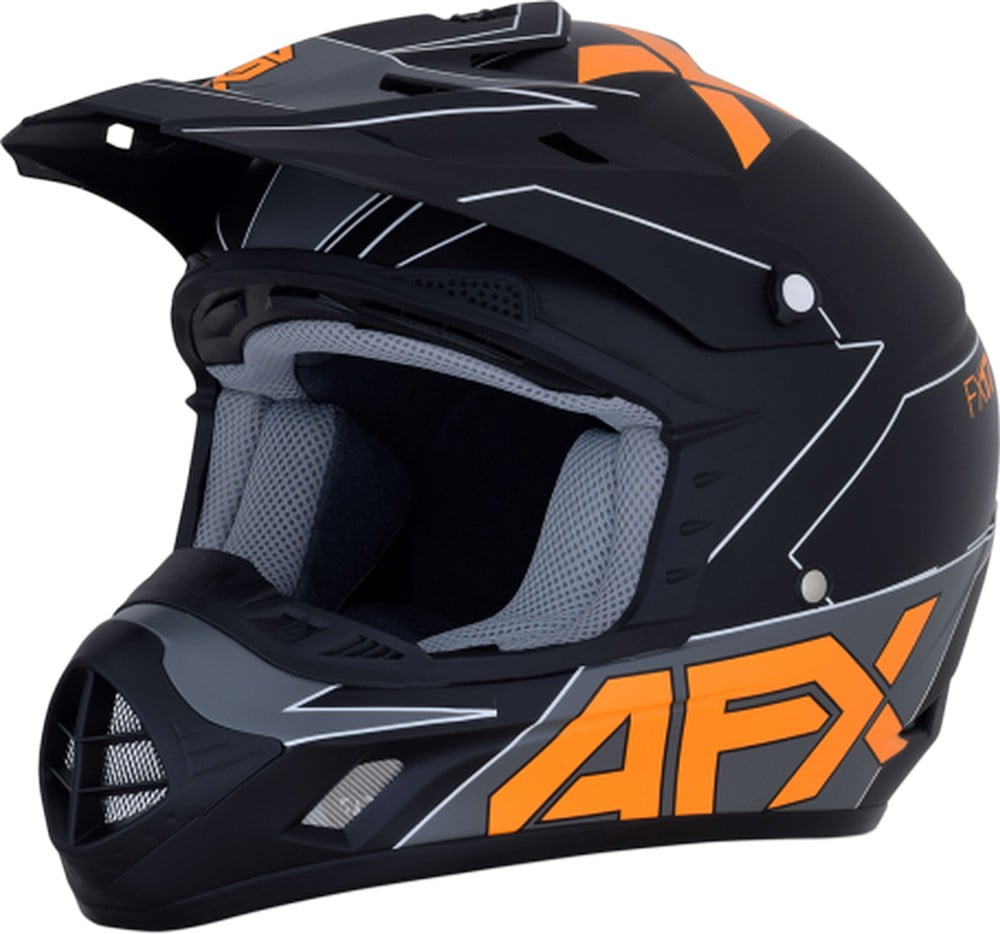 AFX FX-17 Aced MX Offroad Helmet Matte Black/Orange SM - Walmart.com