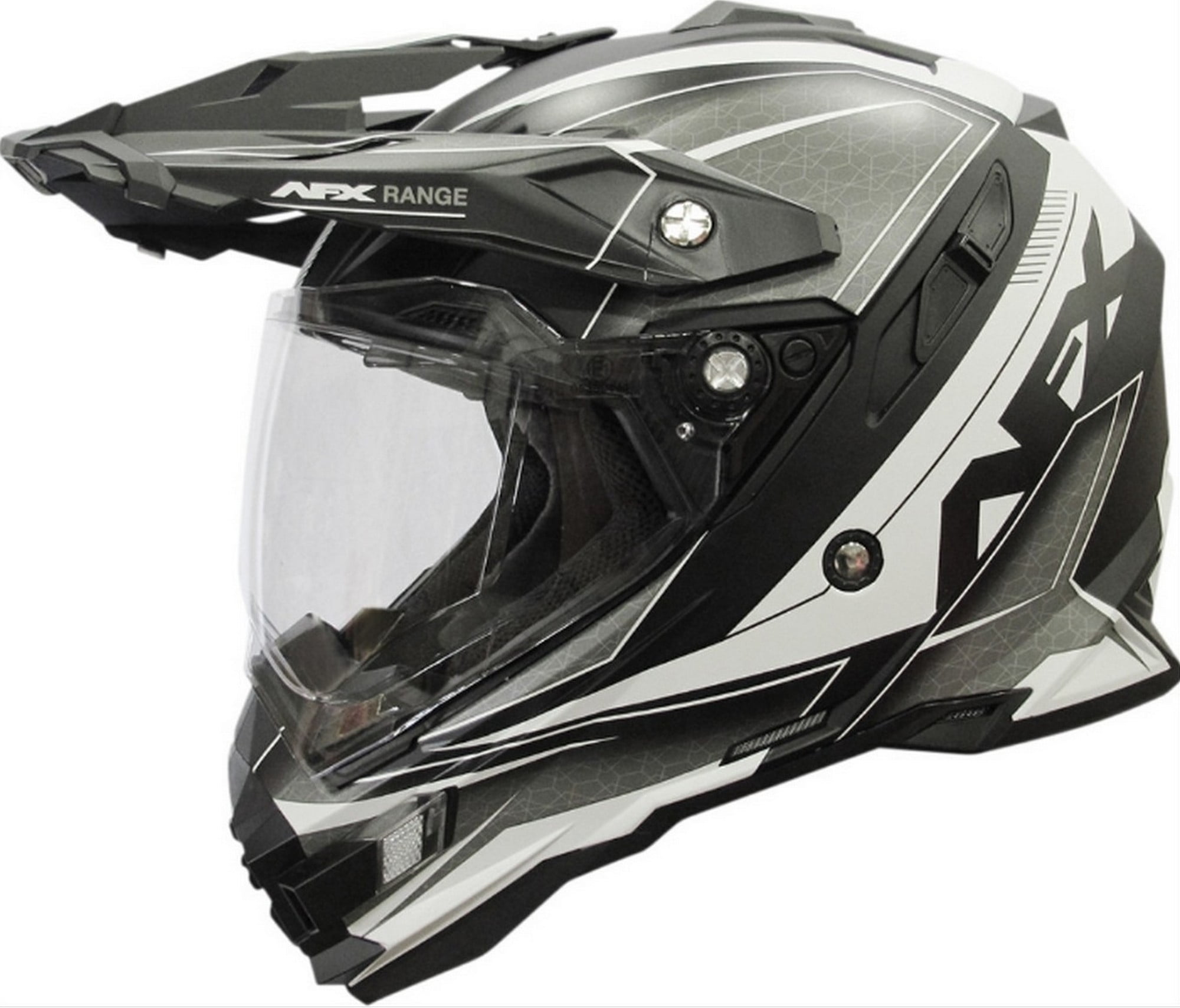 AFX FX-41DS Range Dual Sport Motorcycle Helmet Matte Black MD - Walmart.com