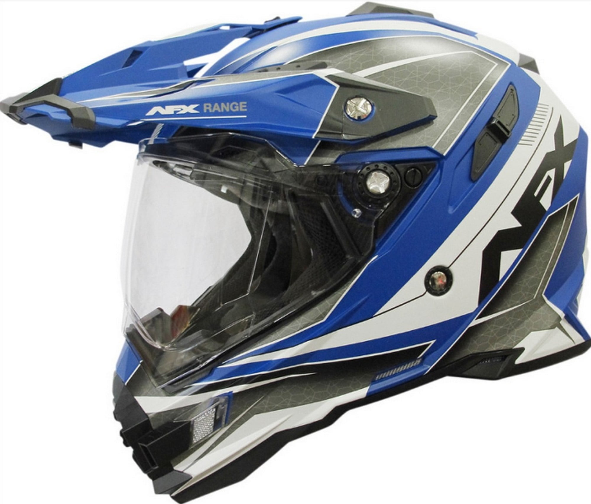 AFX FX-41DS Range Dual Sport Motorcycle Helmet Matte Blue MD - Walmart.com