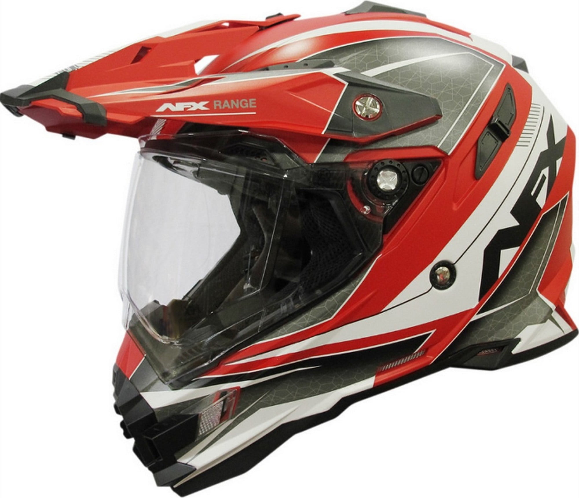 AFX FX-41DS Range Dual Sport Motorcycle Helmet Matte Red SM - Walmart.com