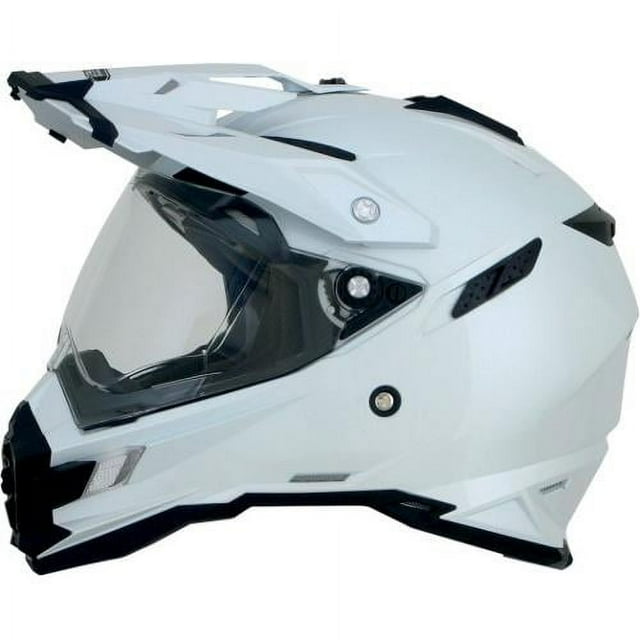 AFX FX-41DS Solid Dual Sport Motorcycle Helmet Pearl White LG - Walmart.com