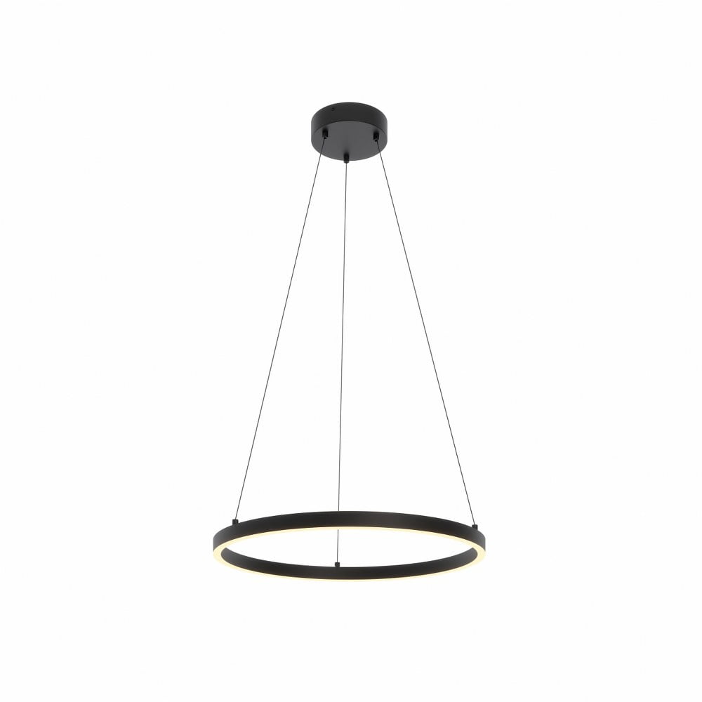 AFX Glo 24" LED Pendant Light - 3000K - 23.75"Dia x 1.42"H Black N/A N ...