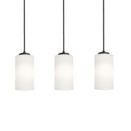 ET2 Lighting E21357-BK Dorian - 18W 3 LED Linear Pendant-1 Inches Tall and 1 Inches Wide Black ...