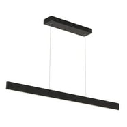 Ali 31" Dimmable Adjustable Integrated LED Metal Linear Pendant, Black ...