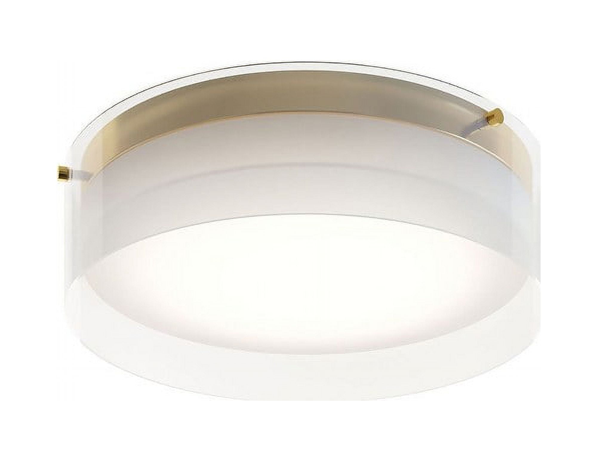 AFX Studio 12'' LED Ceiling Flush Mount Satin Brass - 12-Inch - Walmart.com