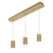 ET2 Lighting E24914-BKSBR 16 in. Fungo LED Pendant in Black & Satin Brass - Walmart.com