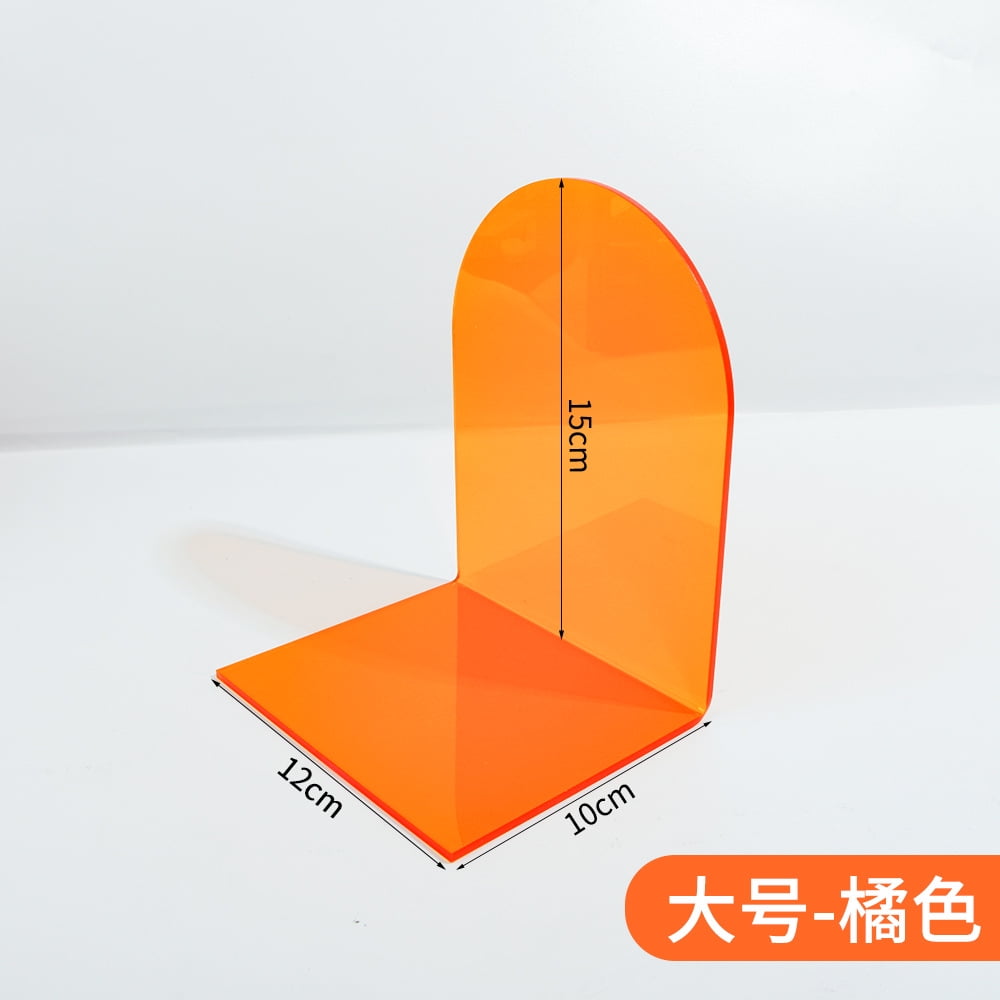 AFeng 1Pc Transparent Acrylic Bookends Stand Bookshelf Desktop ...