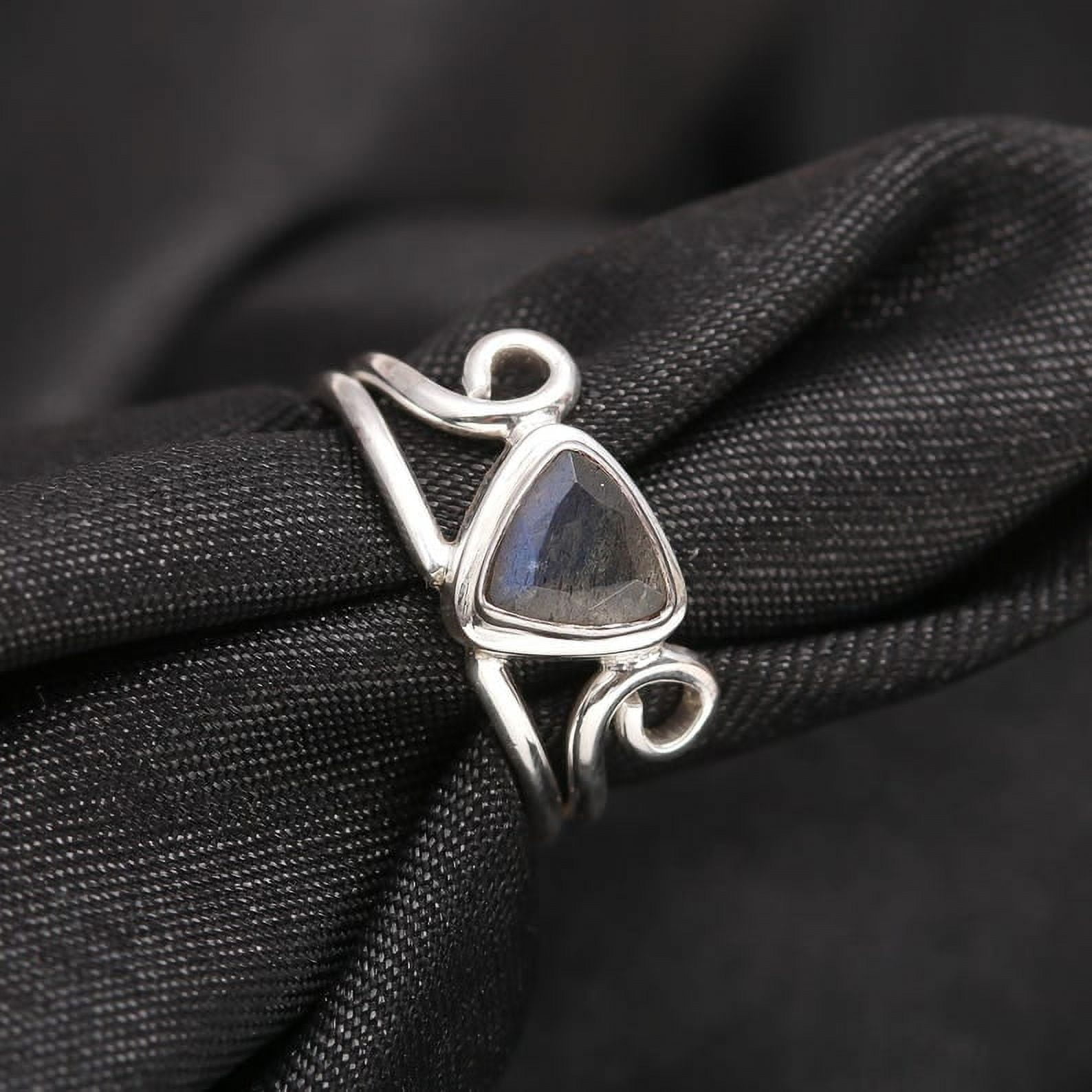 AG 925 Jewellery Modern Labradorite Triangle Gemstone Sterling Silver ...