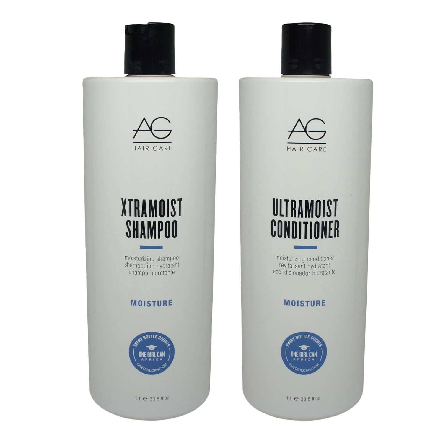 AG Hair Xtramoist Shampoo & Ultramoist Conditioner 33.8 oz. Combo Pack ...