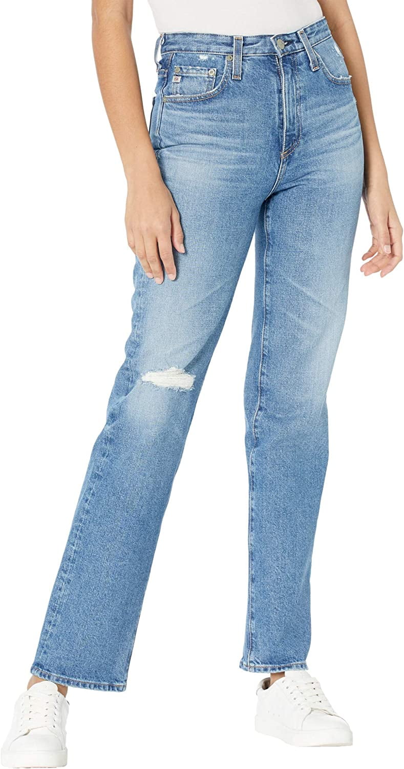 AG Jeans womens Alexxis 18 Years Poplar High-Rise Vintage Straight Jean ...
