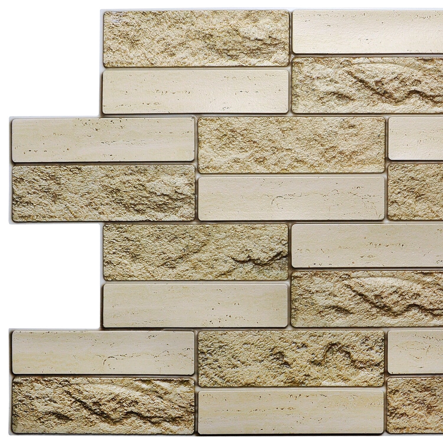 AG Trade Dundee Deco Beige Brick PVC 3D Wall Panels, Decorative Wall ...
