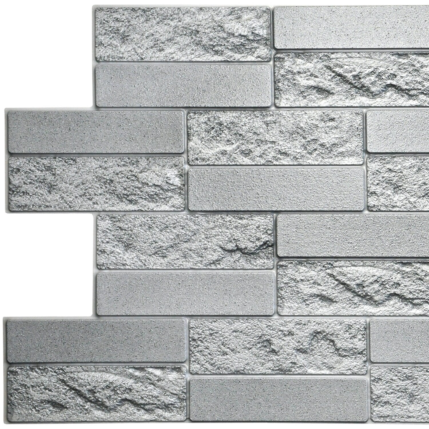 AG Trade Dundee Deco Grey Cement Brick PVC 3D Wall Panels, Decorative ...
