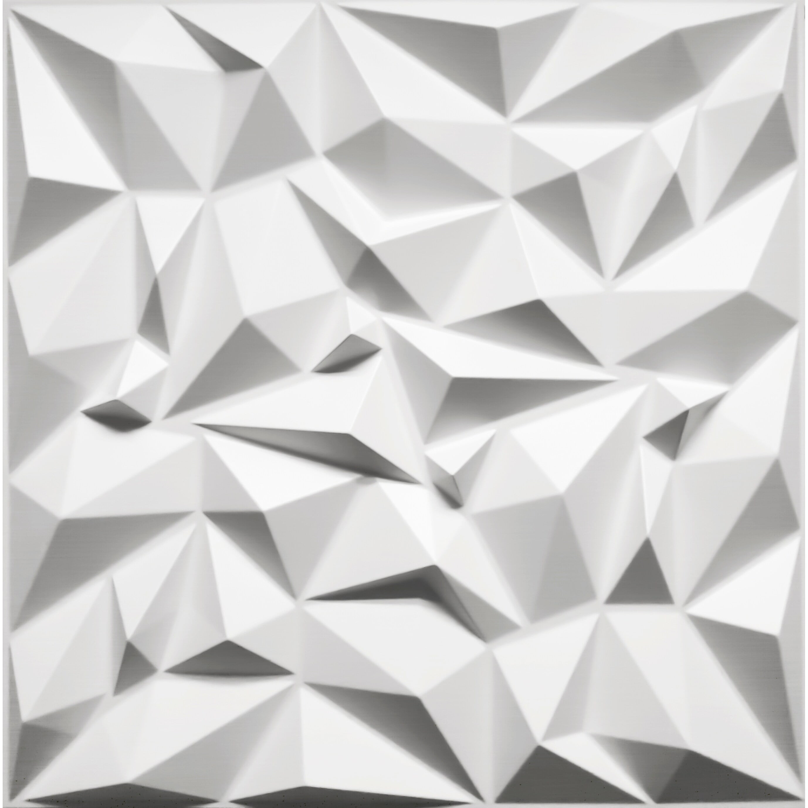 AG Trade Dundee Deco White Diamond PVC 3D Wall Panels, Decorative Wall ...