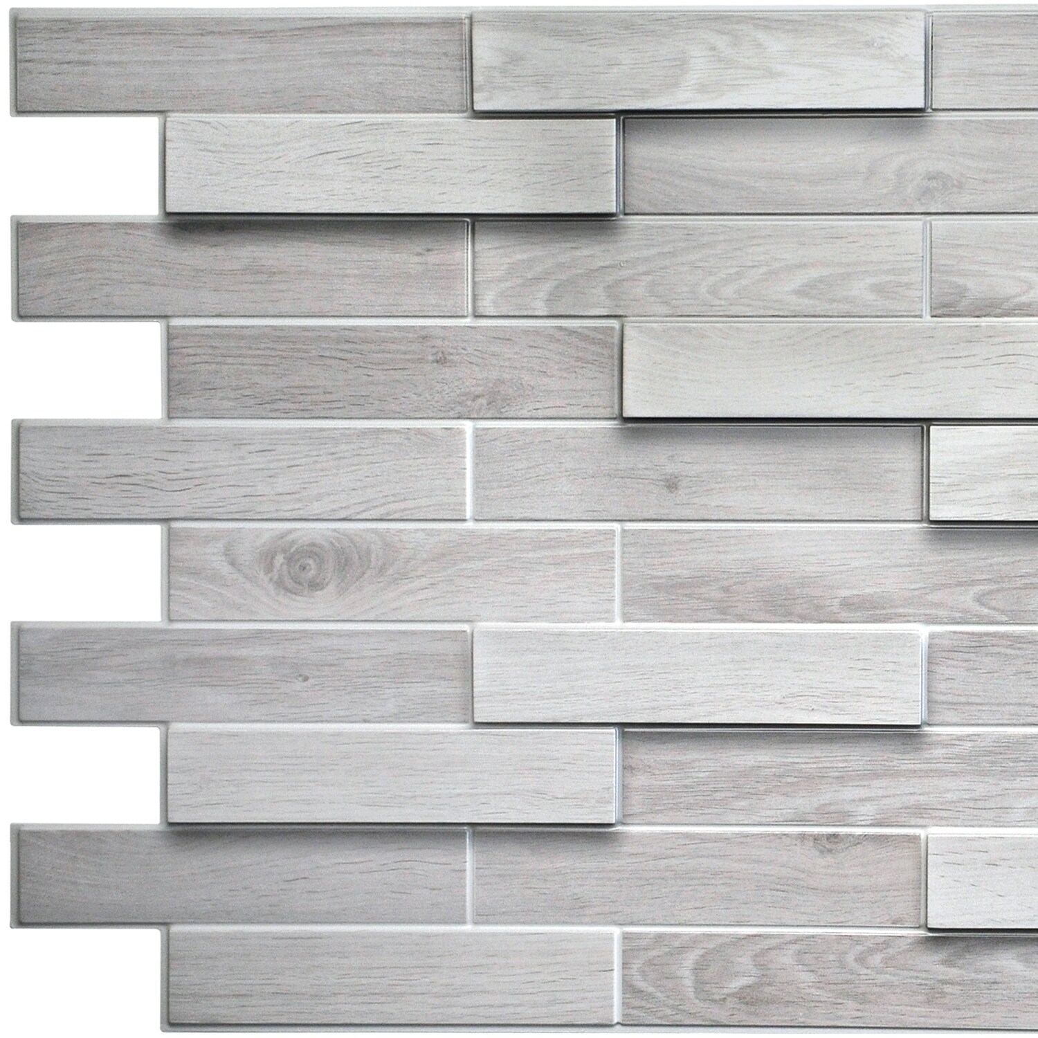 AG Trade Dundee Deco White Grey Oak Steps PVC 3D Wall Panels ...