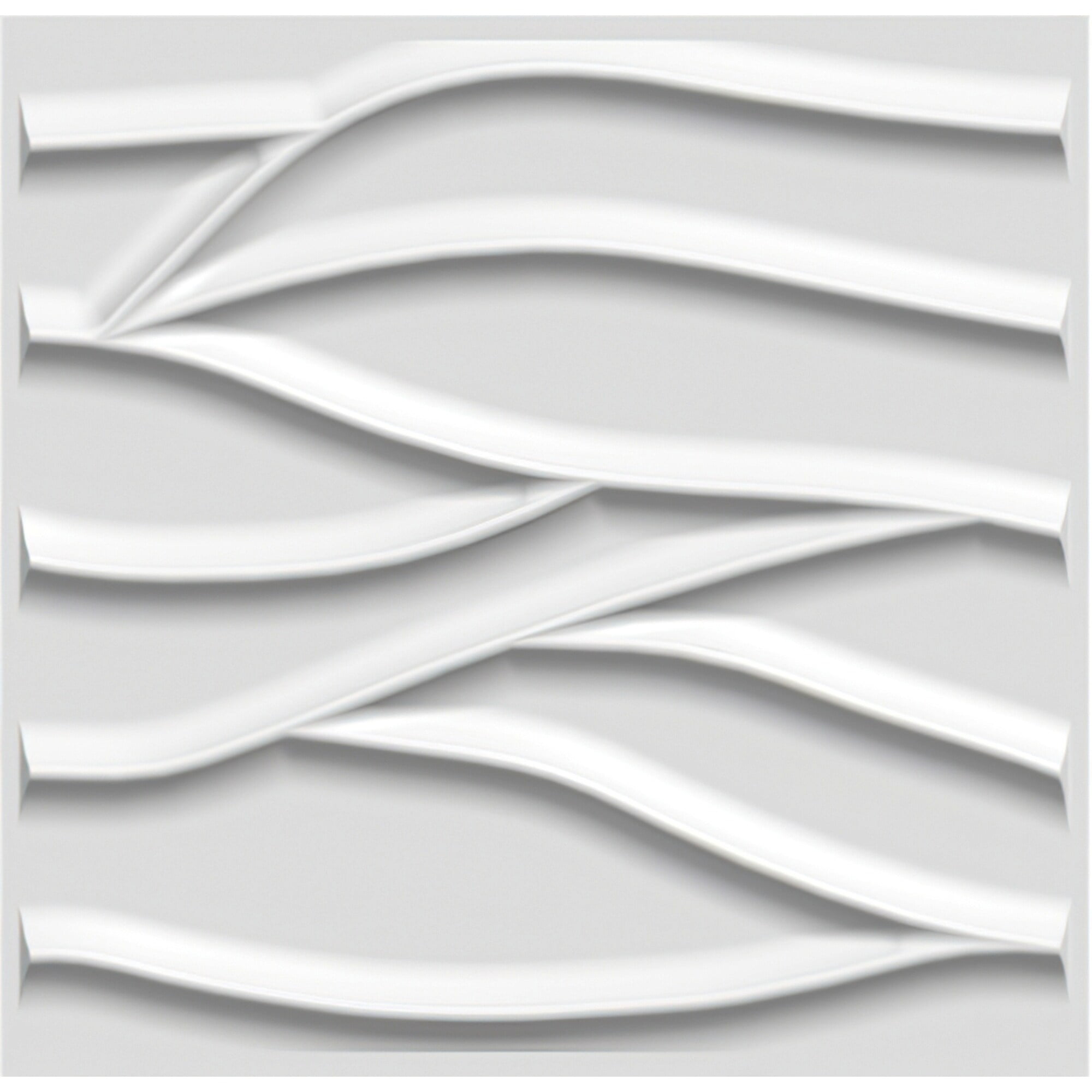 AG Trade Dundee Deco White Wave PVC 3D Wall Panels, Decorative Wall ...