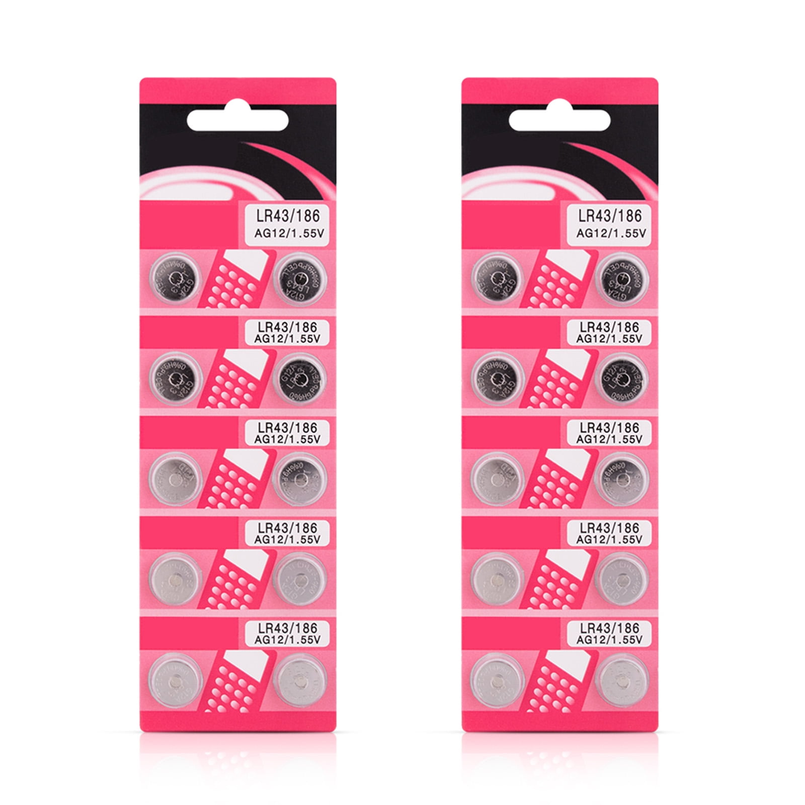 AG12 LR43 Button Cell Batteries High Performances AG12 LR43 1.5 V ...