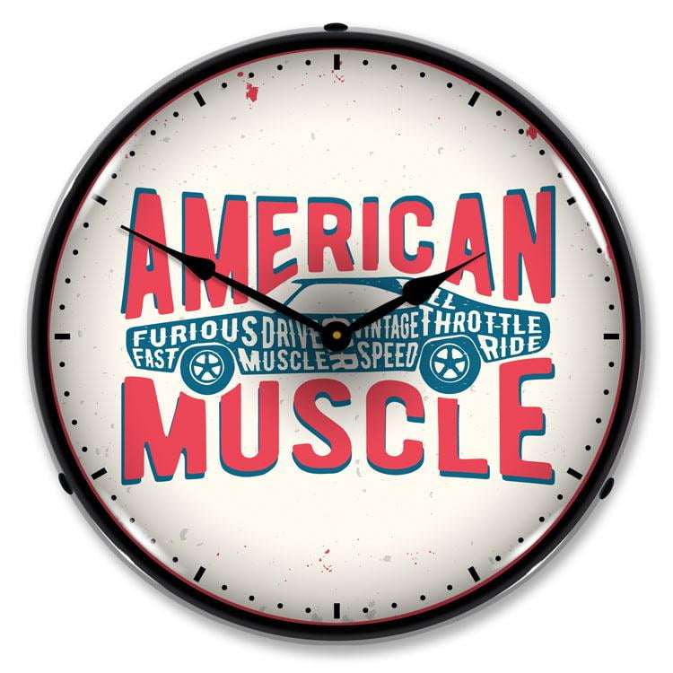 American Muscle LED Clock - Walmart.com